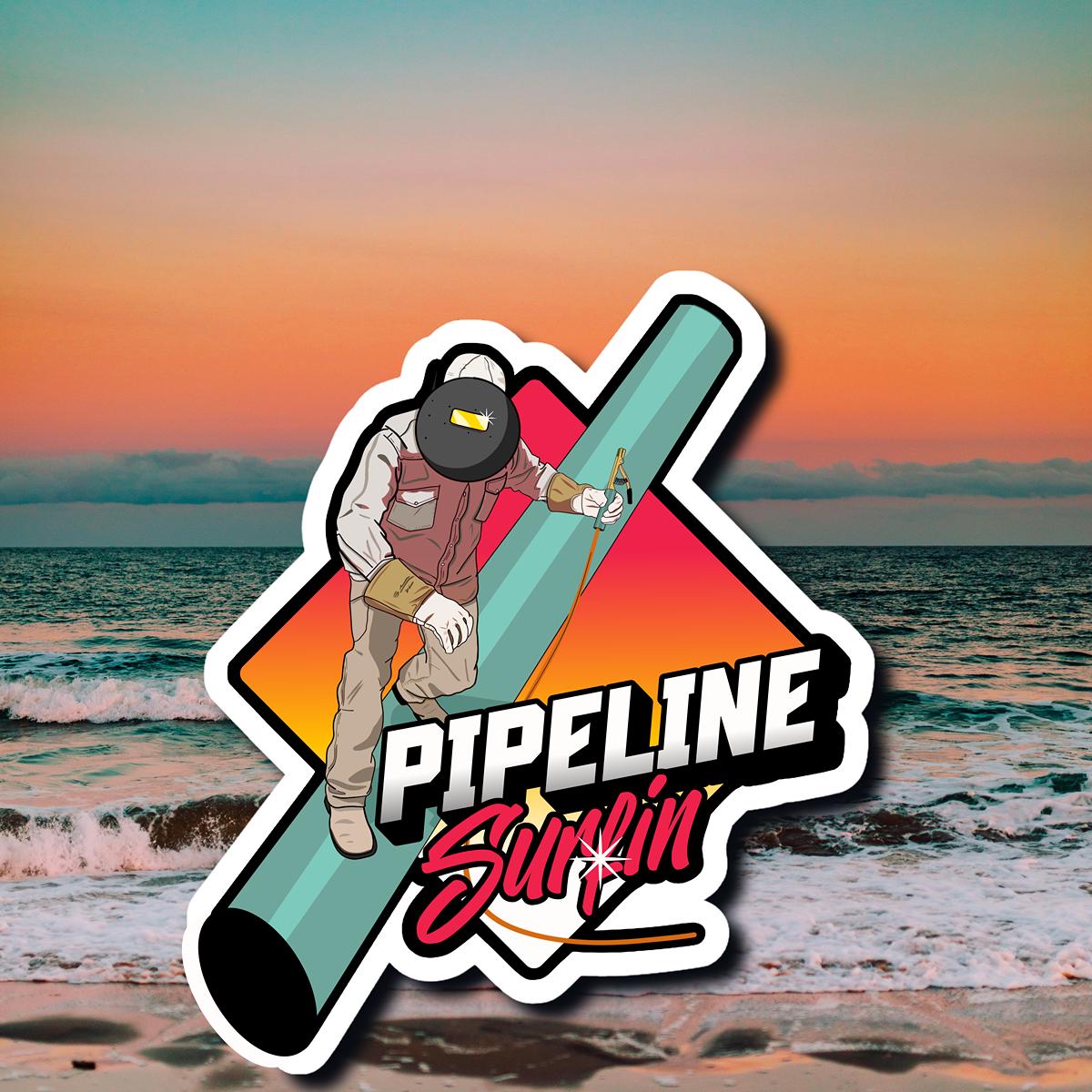 Pipeline Surfin Welding Sticker/decal - Etsy