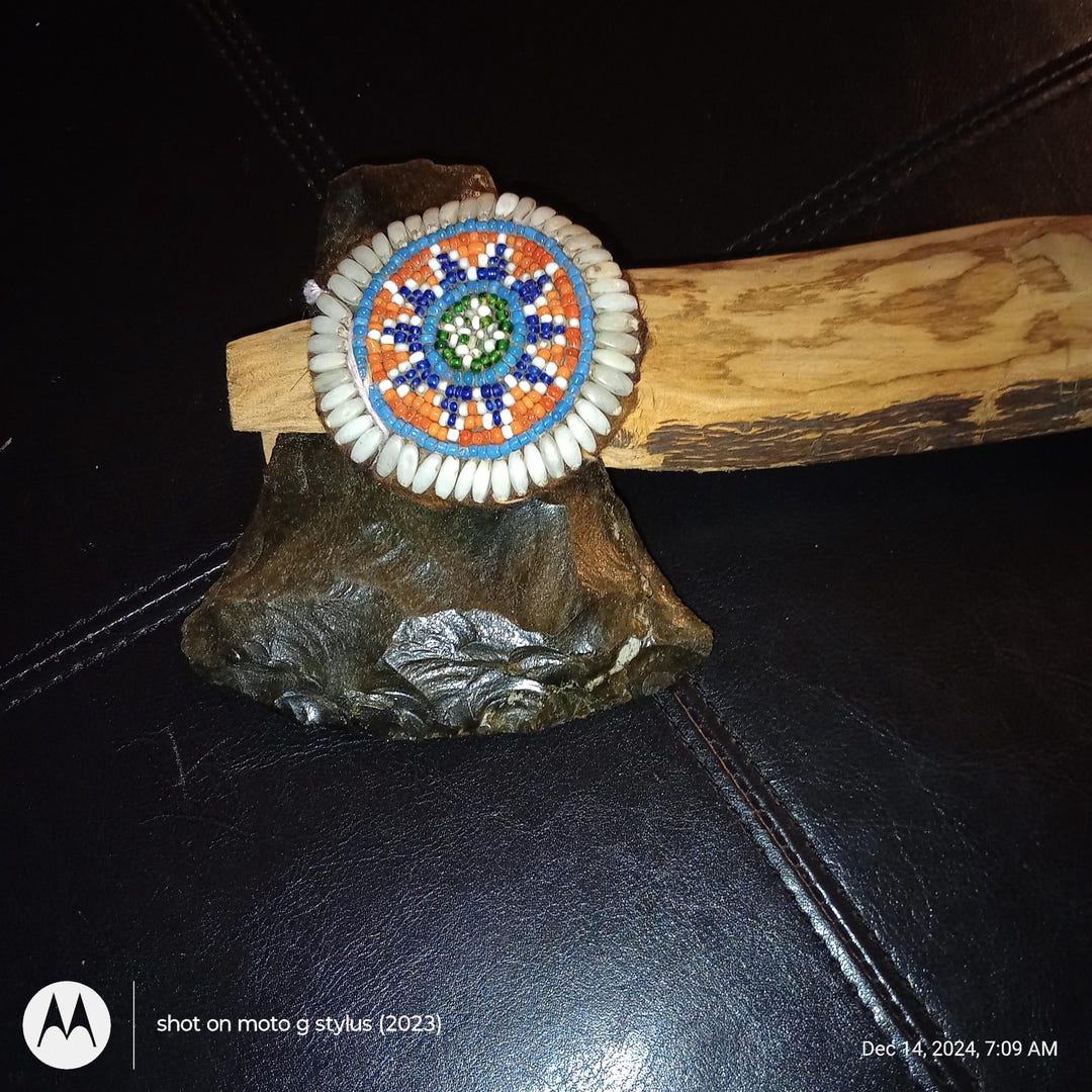 Custom Native American Machete Knife Decor Artist Max Young Oglala ...