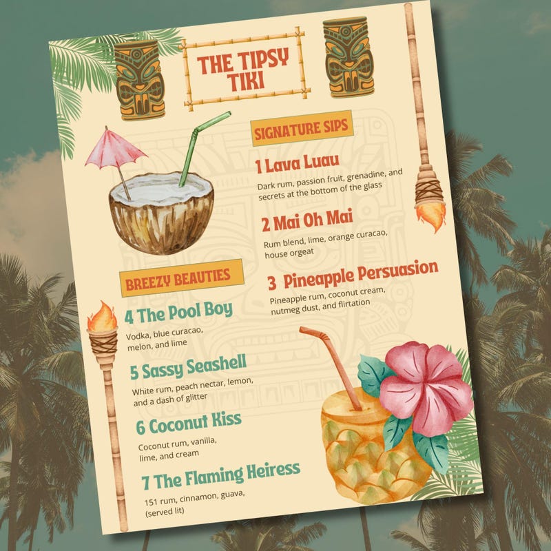 Tiki Bar - Etsy