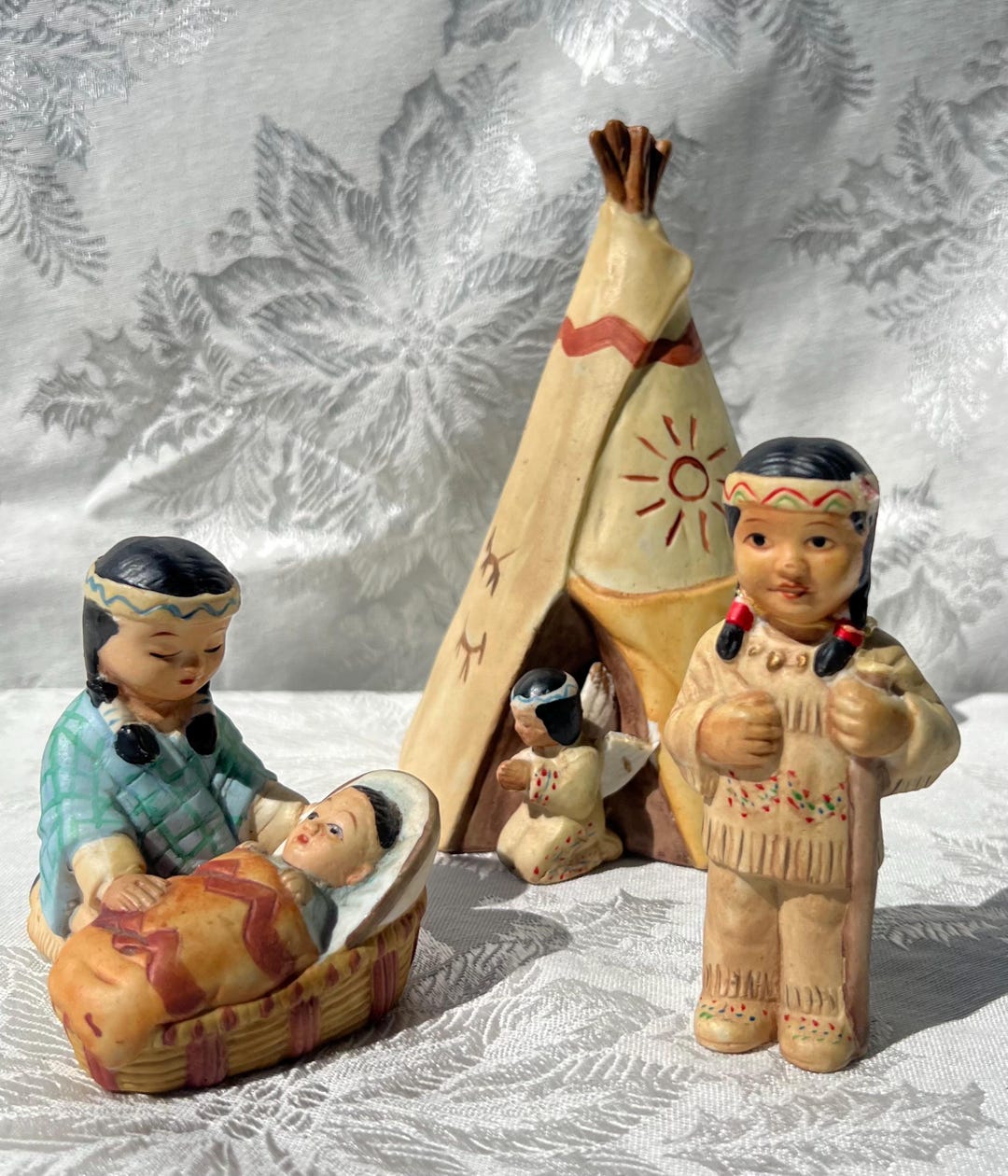 Vintage Native American Nativity Set - Etsy
