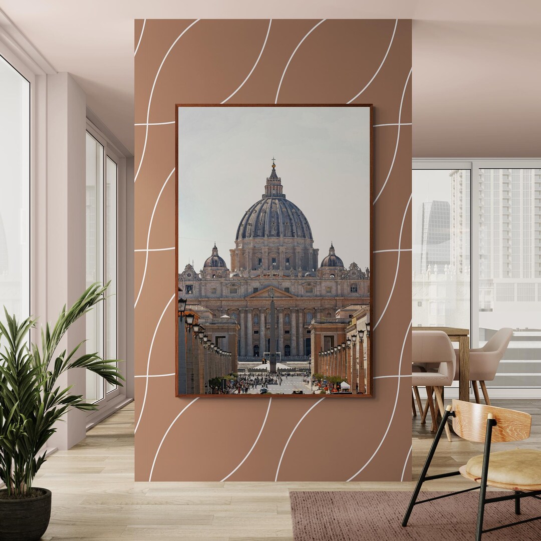 Glory Crowned in Light – Vatican City Art, Italian Landscape Painting ...