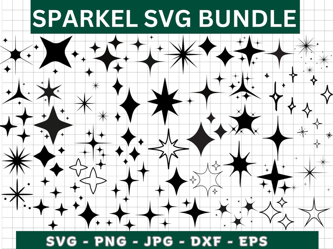 Sparkle SVG Bundle,sparkle Svg Cut Files for Cricut,stars SPARKLE Svg,sparkle Silhouette,sparkle ...