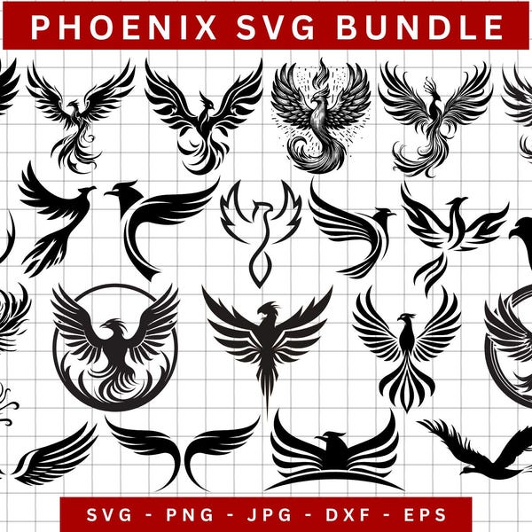 Phoenix Svg - Etsy