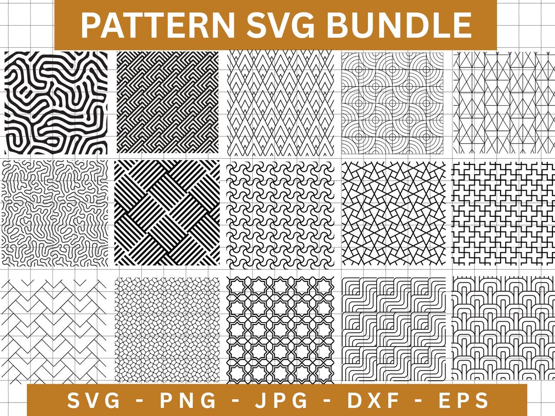 Patterns Svg Bundle,geometric Patterns SVG File,seamless Pattern Svg ...