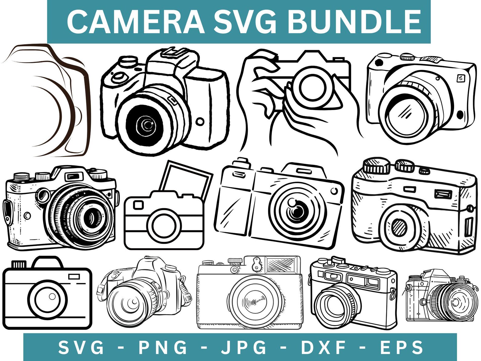 Camera SVG Bundle, Cricut Cut Files (digital Download) - Etsy