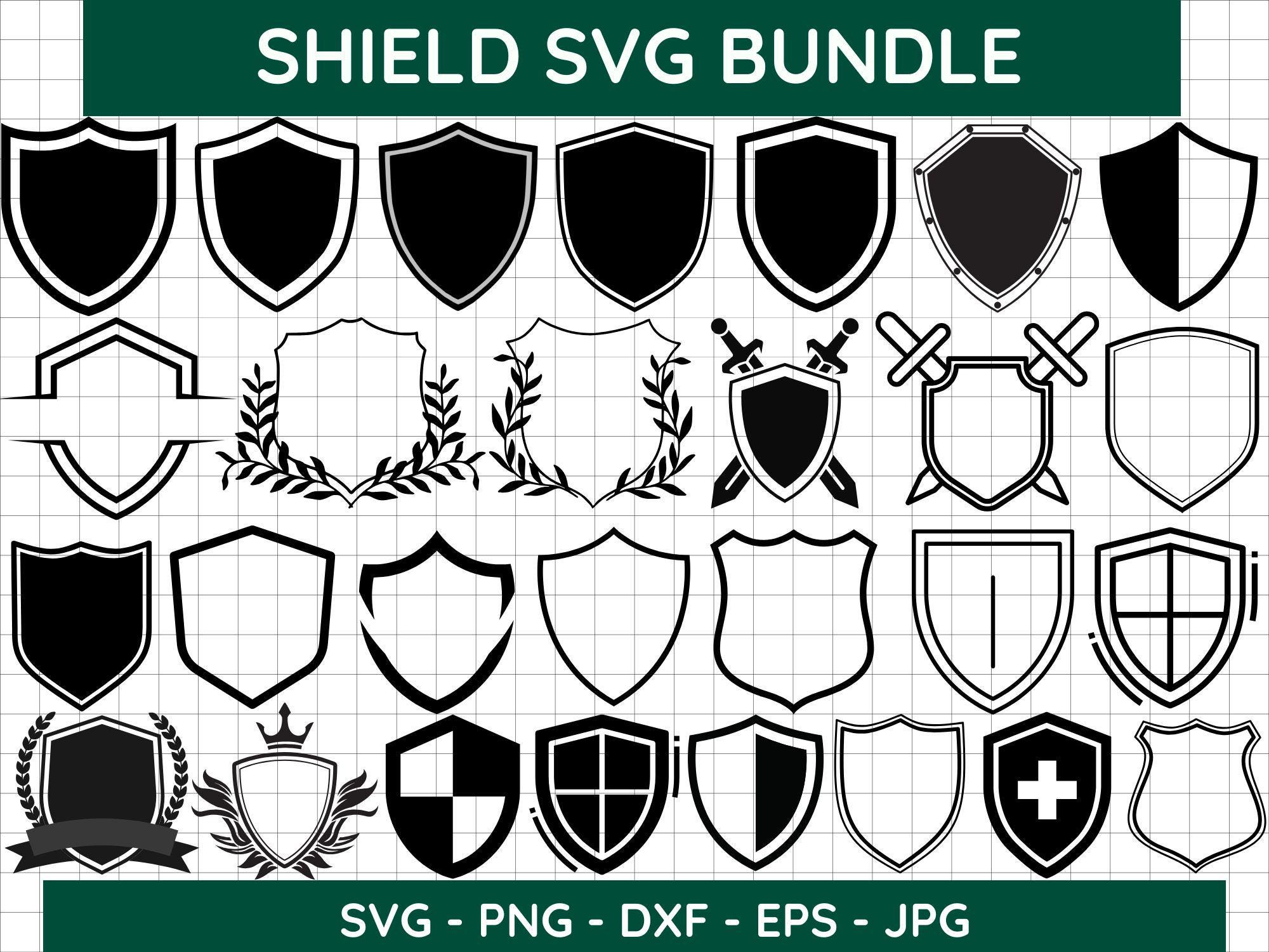 Shield SVG Bundle, Religious Art, Badge Designs (digital Files) - Etsy