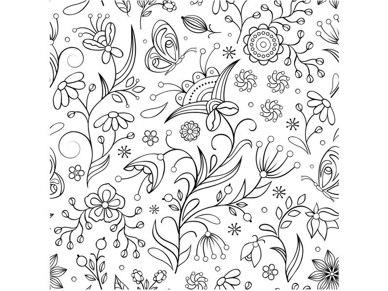 Florals Seamless Pattern Svg Files,vector Files,for Laser Cut,cnc ...
