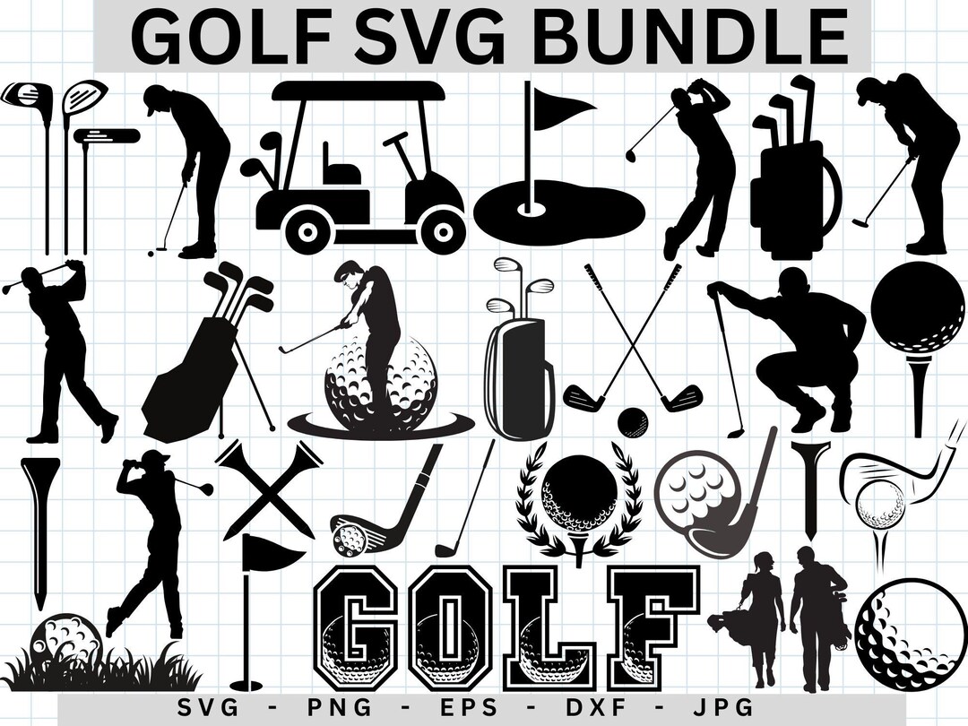 Golf SVG Bundle, Clipart Graphics (digital Download) - Etsy