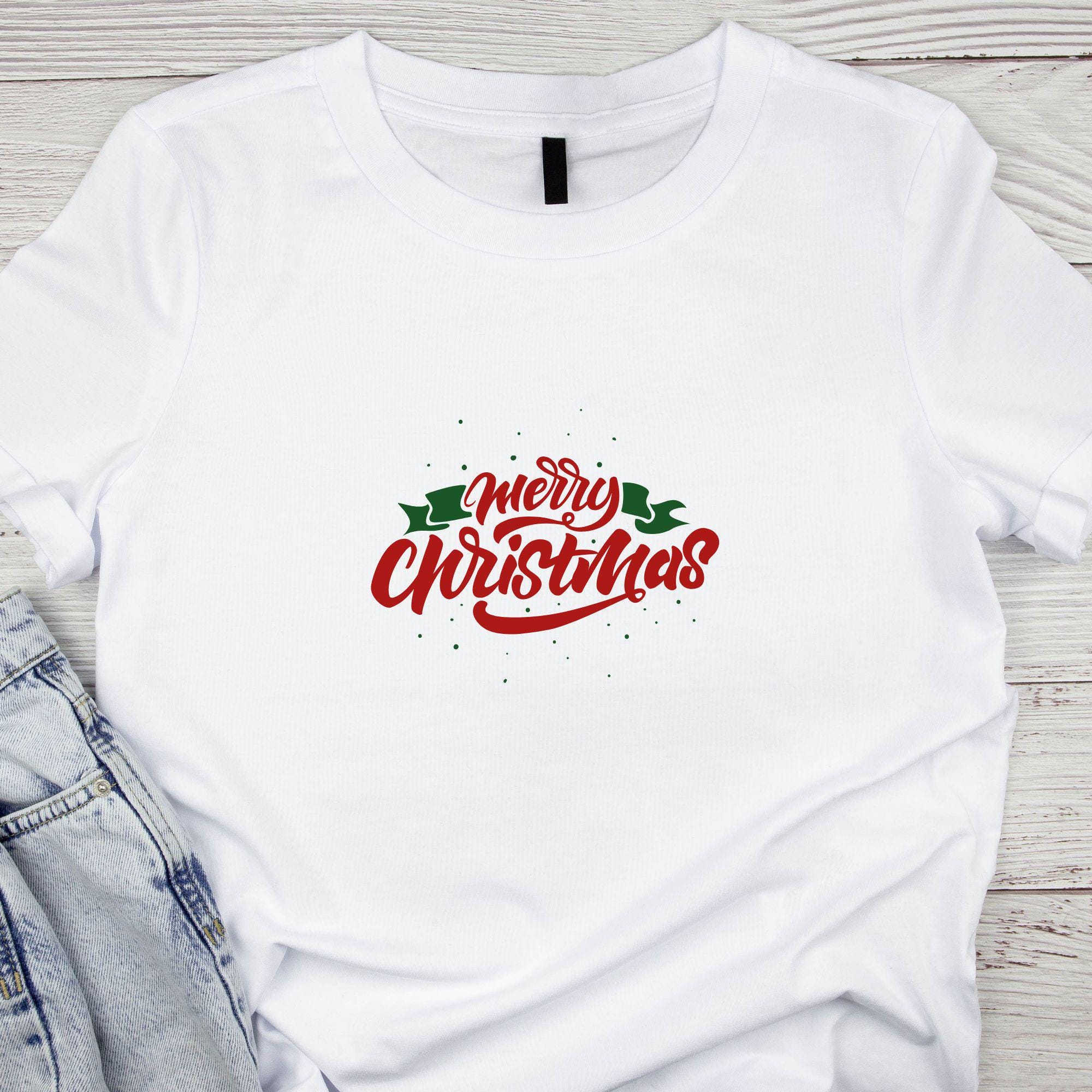 Merry Christmas SVG Bundle, Holiday Lettering Designs (digital Download ...