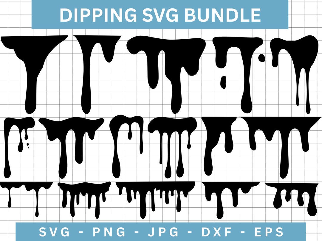 Dripping Borders SVG Bundle, Paint Drip Cut Files (digital Download) - Etsy