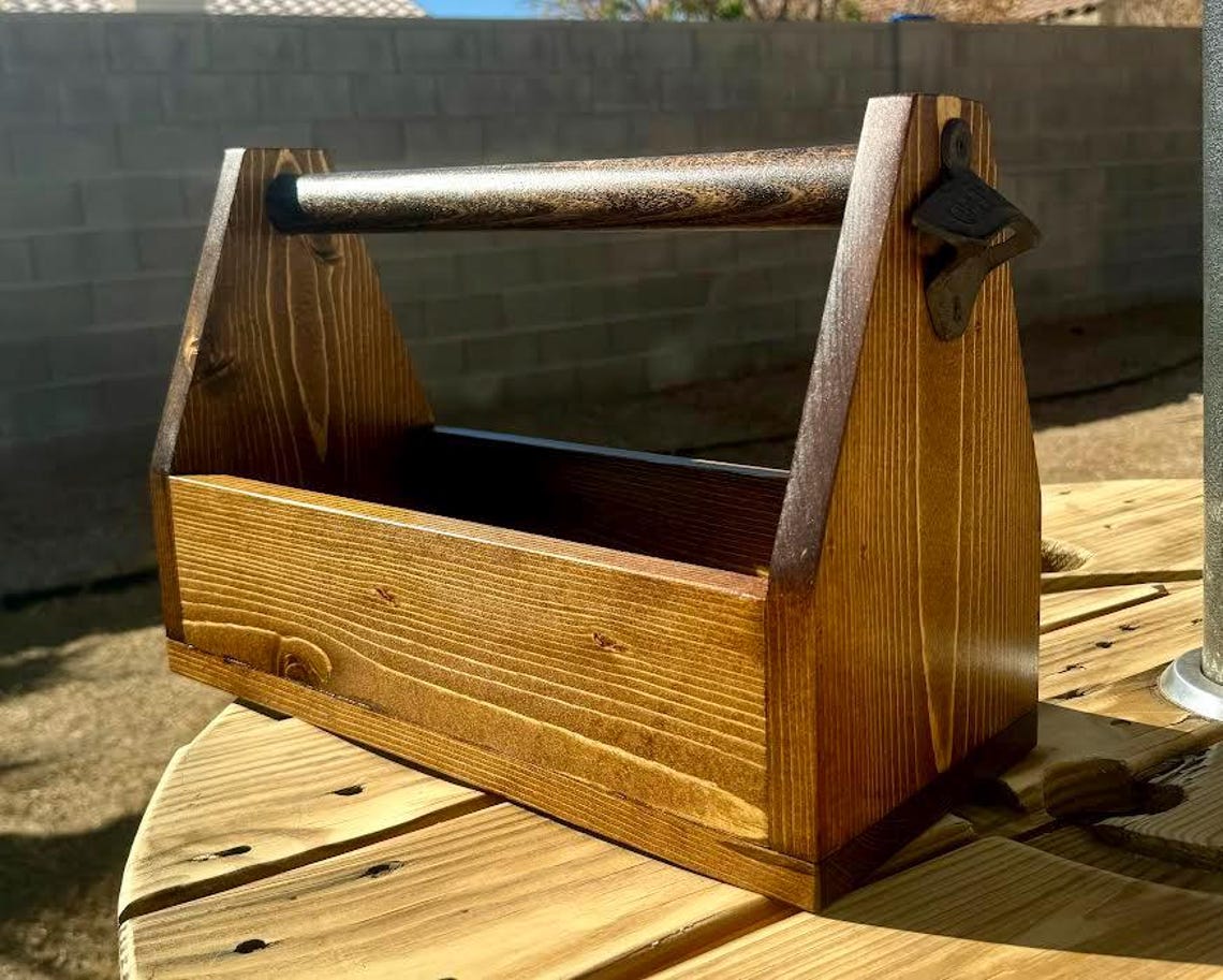 Handmade Wood BBQ Caddy - Etsy