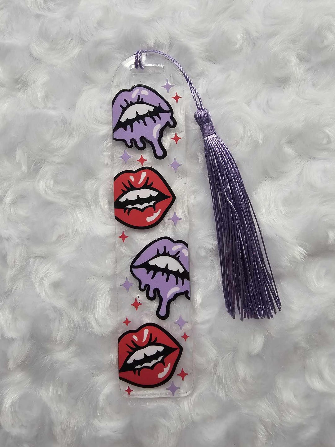 Lip Drip Acrylic Bookmark, Book Lover Gift, Aesthetic Bookmark ...