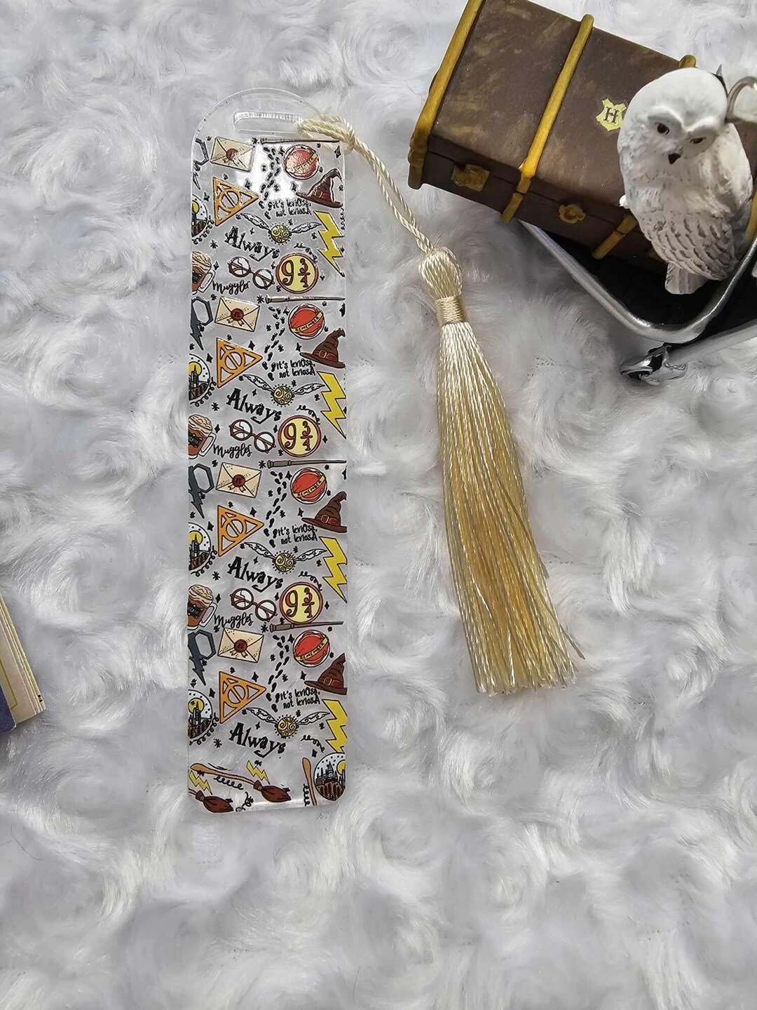 All Things Wizarding World Acrylic Bookmark, Book Lover Gift, Aesthetic ...