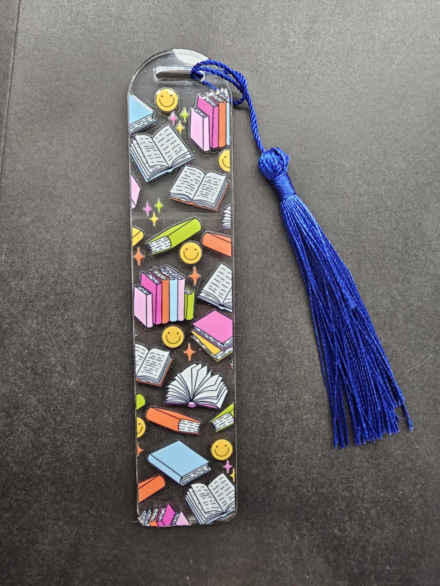 Happy Reading Acrylic Bookmark, Book Lover Gift, Aesthetic Bookmark ...