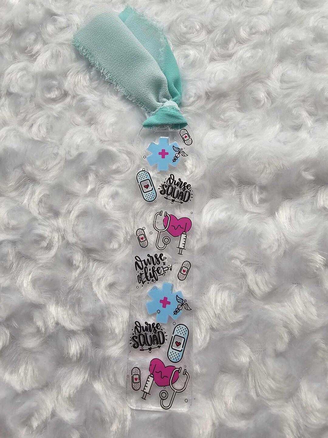 Deluxe Nurse Squad Acrylic Bookmark, Book Lover Gift, Aesthetic ...