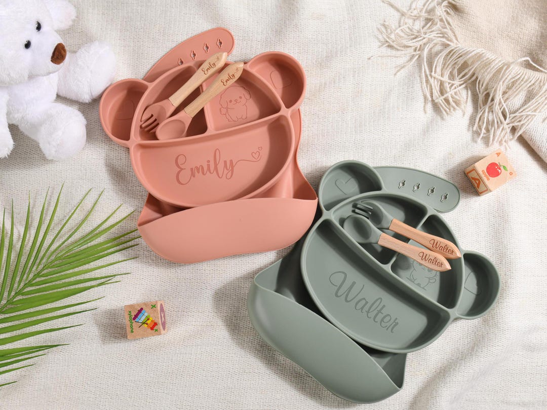 Personalized Baby Meal Set , Baptism, Baby Shower Gift, Birthday Gift ...