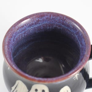 Handmade Ghost Cauldron Mug, Wheel Thrown Ceramics, Sgraffito Pottery ...