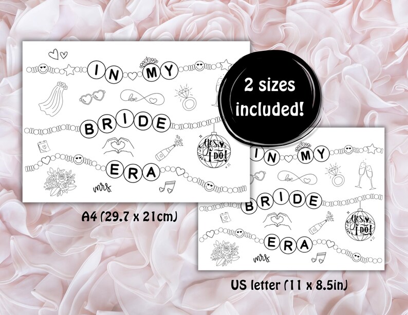In My Bride Era Coloring, Eras Coloring, Friendship Bracelet Coloring ...