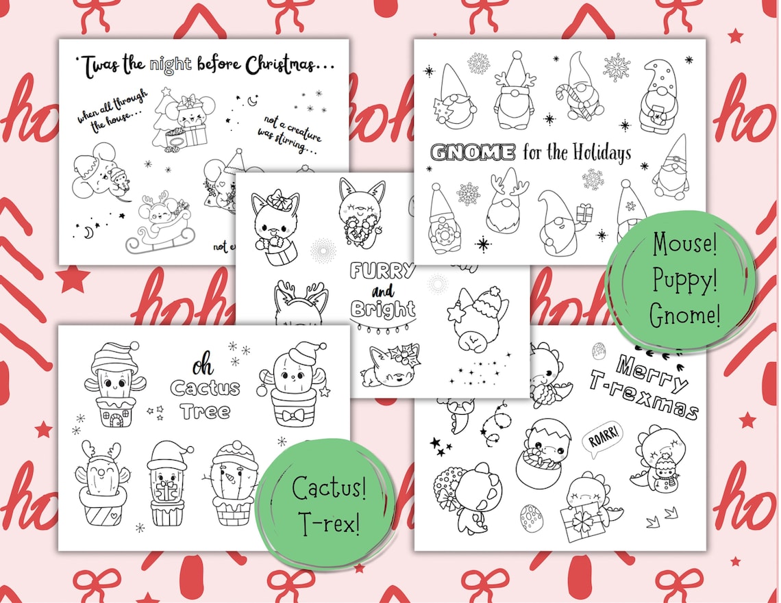 Christmas Character Coloring Pages, Kids Coloring, Christmas Coloring ...