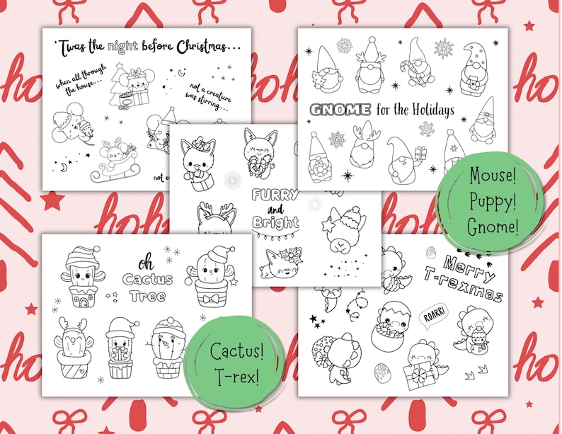 Christmas Character Coloring Pages, Kids Coloring, Christmas Coloring ...