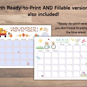 Kids 2025 Calendar: Colorful Printable Wall Decor (PDF) - Etsy