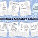 Christmas Alphabet Coloring Pages: Holiday ABC Practice (PDF) - Etsy
