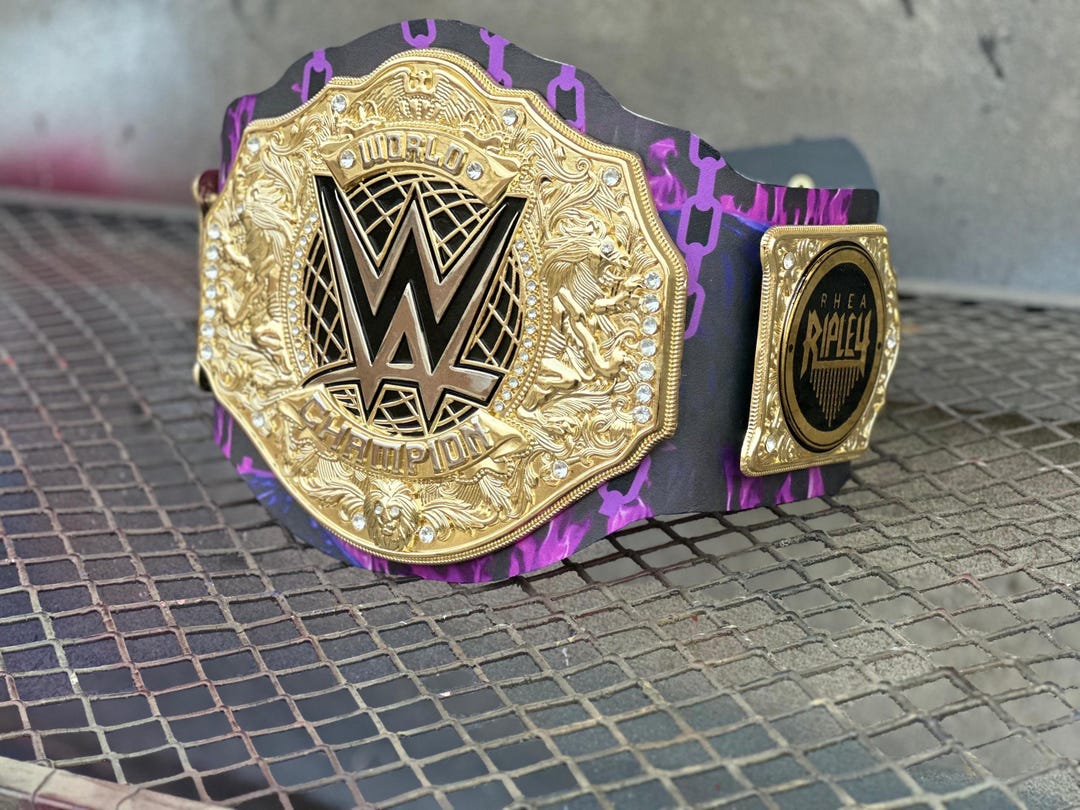 New Rhea Ripley Custom World Replica Championship Wrestling Replica ...
