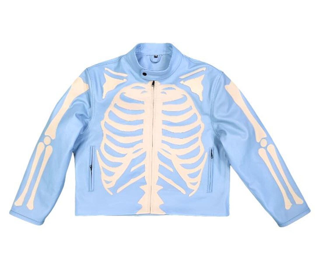 Unique Skeleton Leather Jacket for Men and Women Biker Style - Etsy
