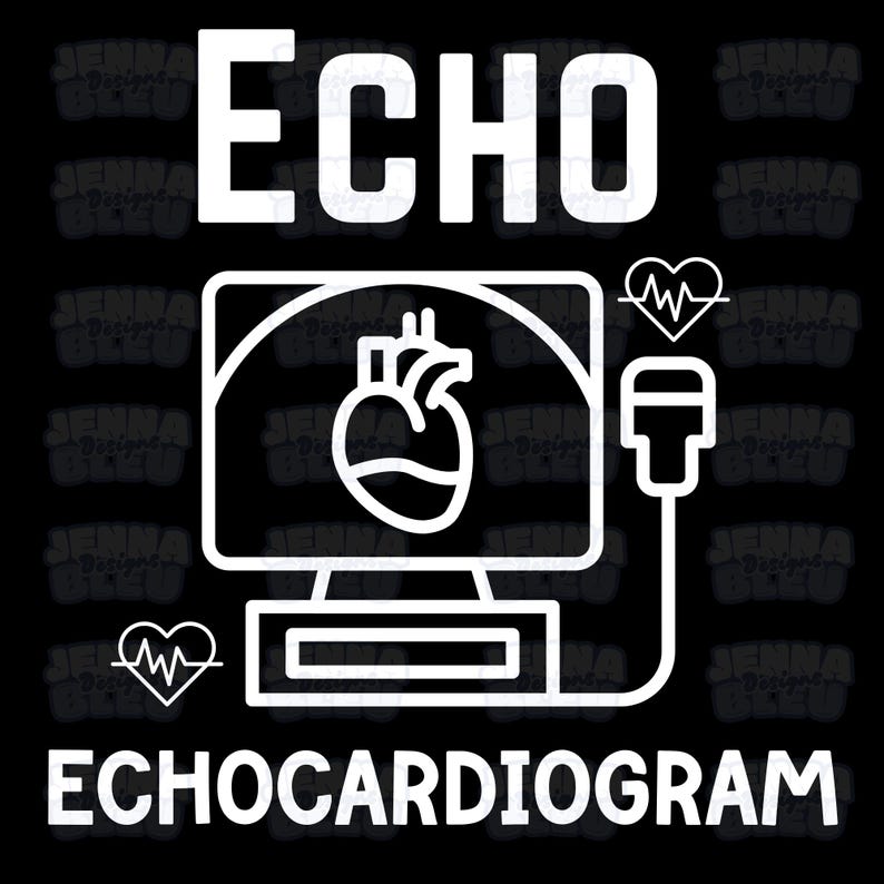 Echocardiogram PNG | Cardiac Ultrasound Clipart | EKG Heartbeat PNG ...