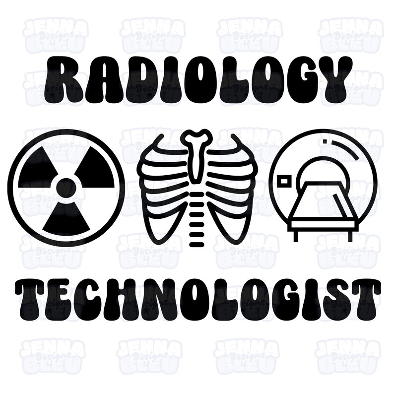 Rad Tech Skeleton Outline PNG | Radiology Technologist Clipart (digital ...