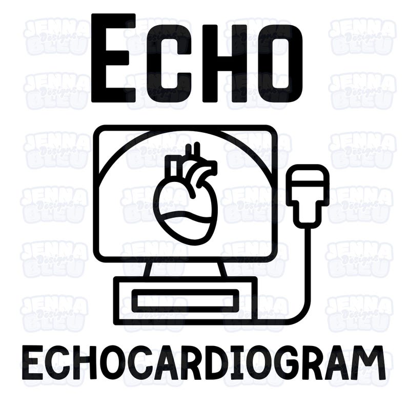 Echocardiogram PNG | Cardiac Ultrasound Clipart | EKG Heartbeat PNG ...