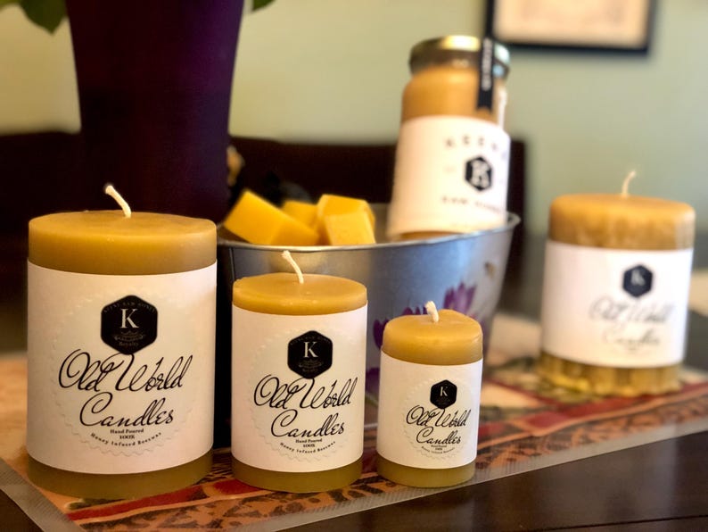 Old World Beeswax Candles - Etsy