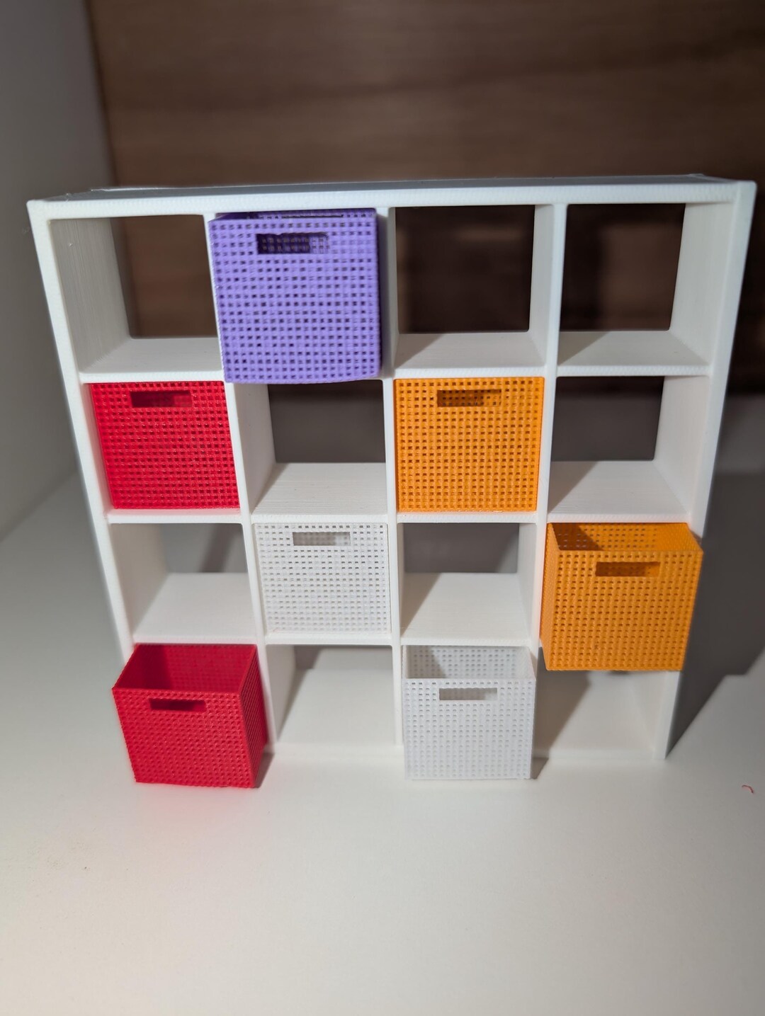 3D Printed, 1:12th Scale Cube Shelves, Shelf, Dollhouse, Bedroom ...