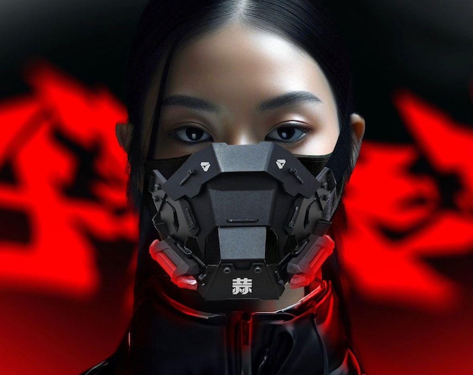 Techwear Mask, Cybernetic Series Mask - Cyberpunk Mask, Cyber Street ...