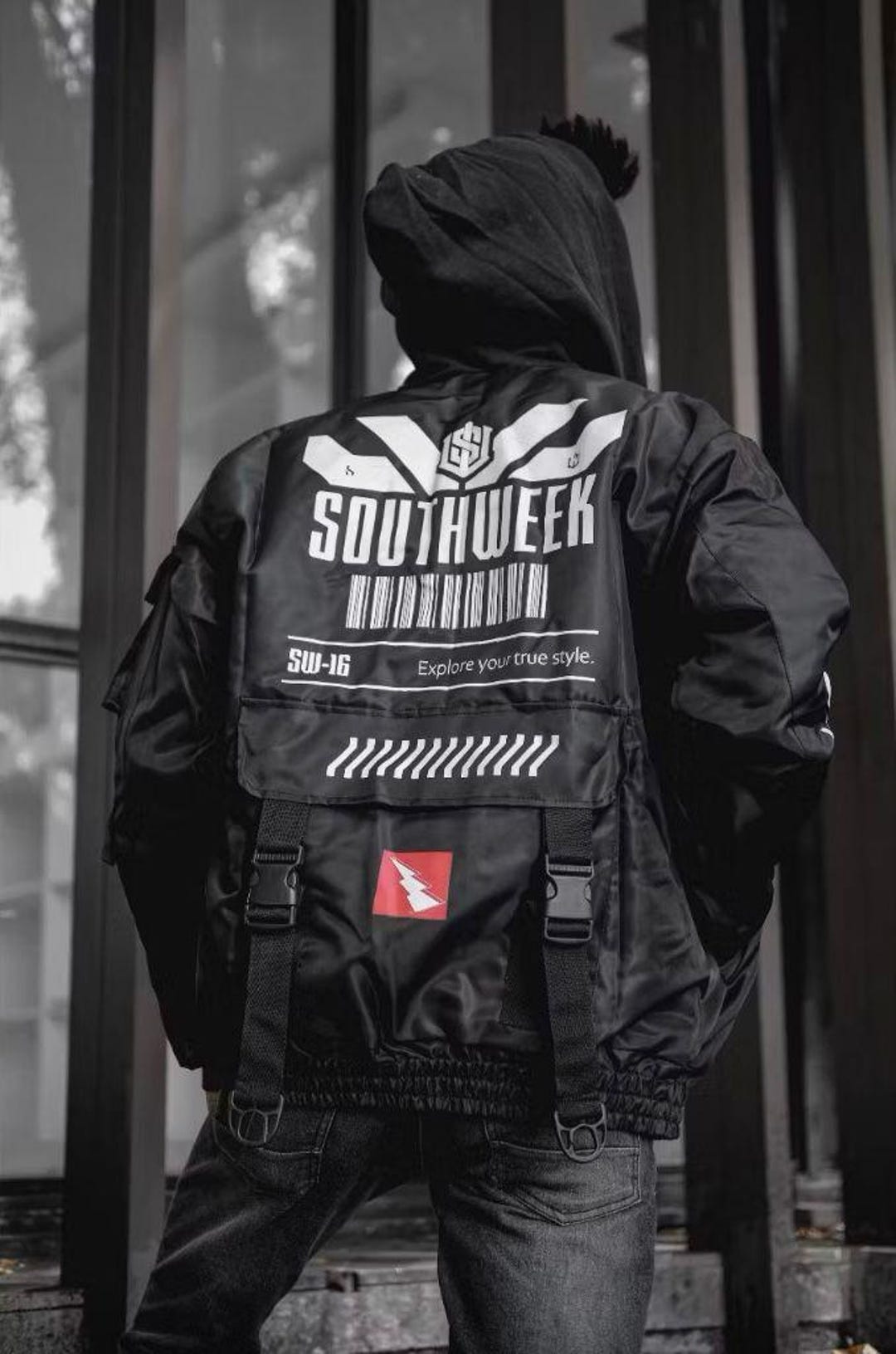 Southweek Techwear Tactical Cybernetic Series Jacket - Cyberpunk Jacket ...