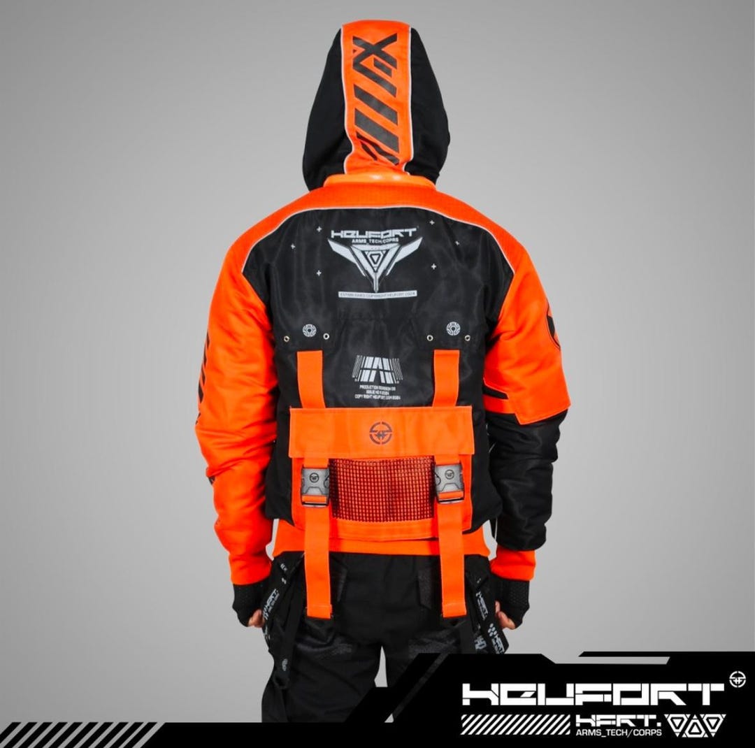 Limited Edition Techwear Jacket: Cyberpunk Cybernetic Tactical Jacket ...