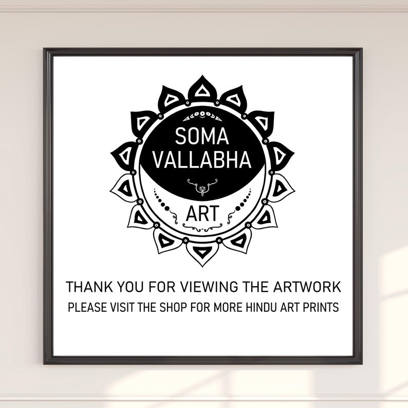 SUMUKHA Lord Ganesha Digital Art Print Hindu God Art - Etsy