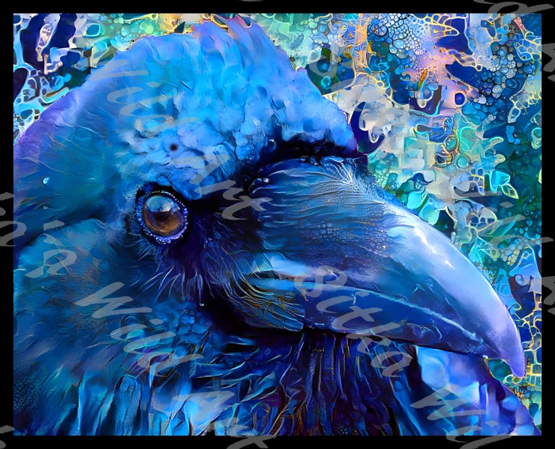 Sitka Raven Close up - Print of Original Quilt - Etsy
