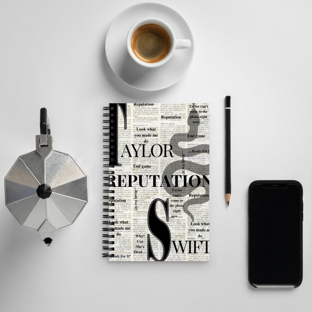 Reputation Inspired Taylor Swift Spiral Notebook - Etsy