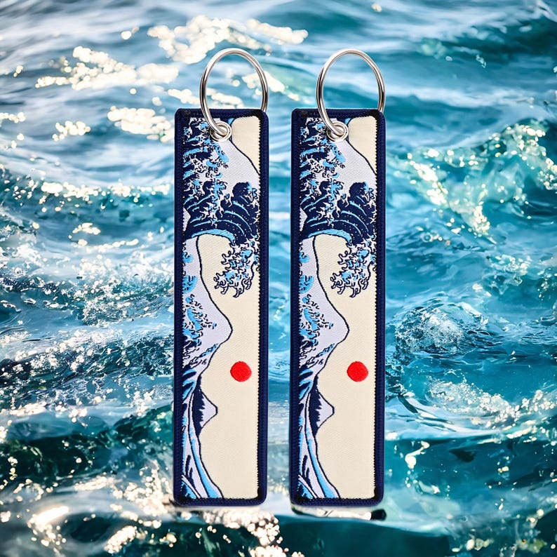 The Great Wave | Kanagawa | Key Tag | Keychain - Etsy
