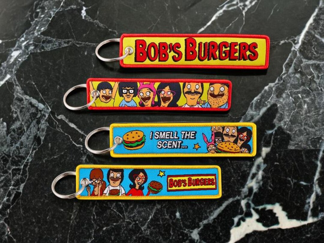 Burgers Bob's Embroidered Keychain Collection – Inspired by the Belcher ...
