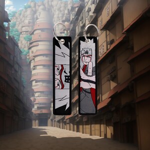 Fan-made Naruto Embroidered Keychain Set – Minato, Jiraiya, Nine-tailed ...