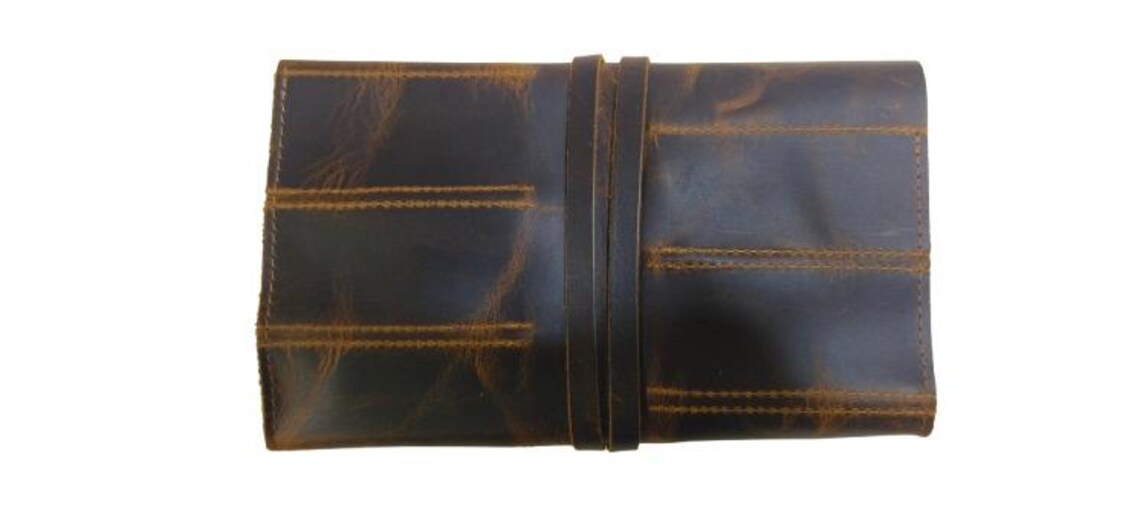 Leather Tool Roll Wood Carving Tools Pouch for Chisel Roll Brown Wrench ...