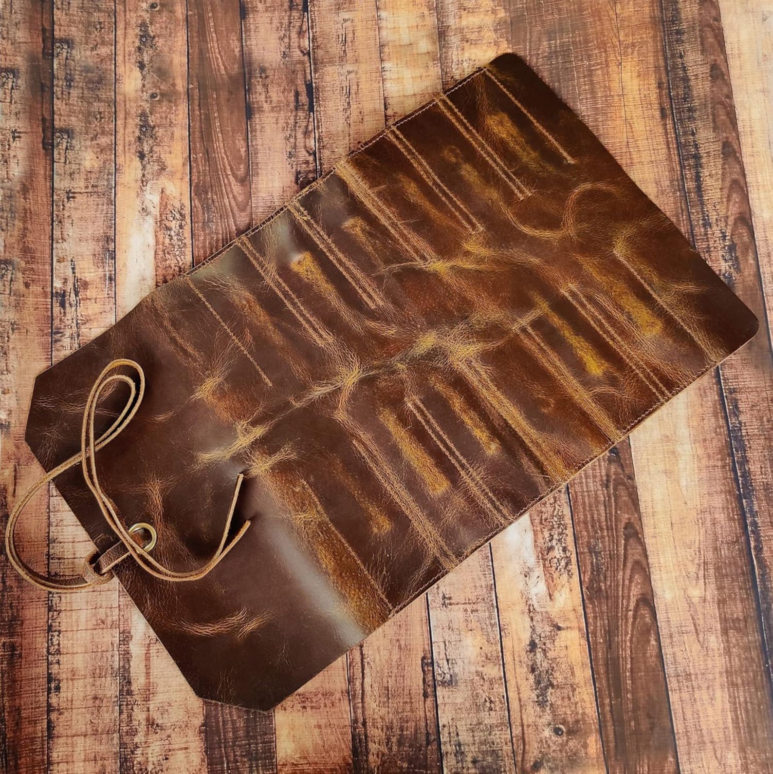 Personalized Leather Tool Roll Chisels Roll Custom Engraved Groomsmen ...