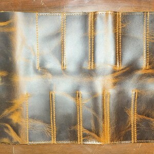 Leather Tool Roll Wood Carving Tools Pouch for Chisel Roll Brown Wrench ...
