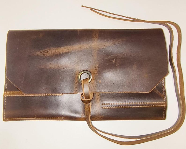 Leather Tool Roll Wood Carving Tools Pouch for Chisel Roll Brown Wrench ...