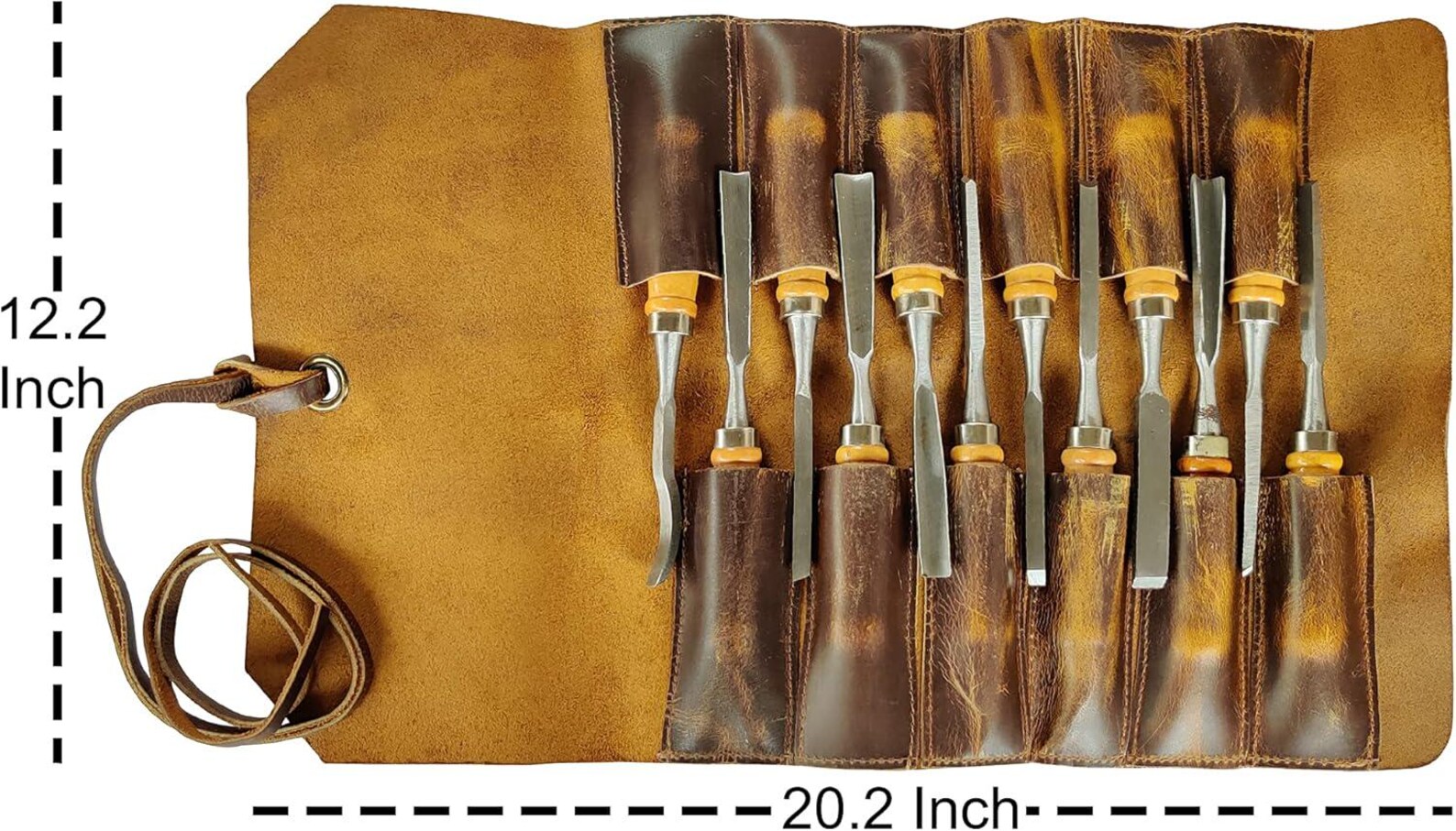 Personalized Leather Tool Roll Chisels Roll Custom Engraved Groomsmen ...