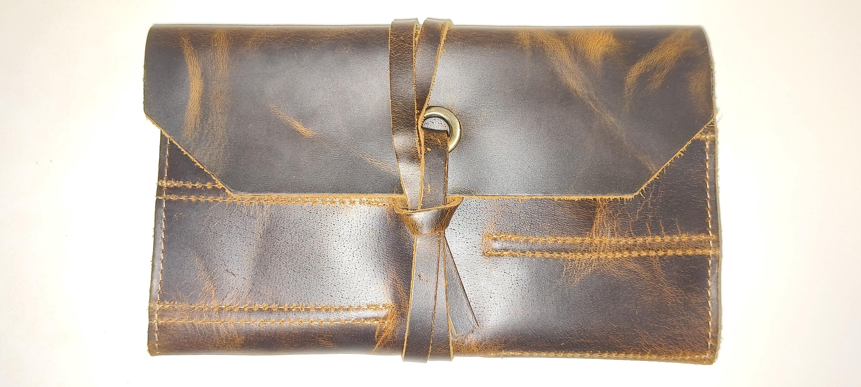 Leather Tool Roll Wood Carving Tools Pouch for Chisel Roll Brown Wrench ...