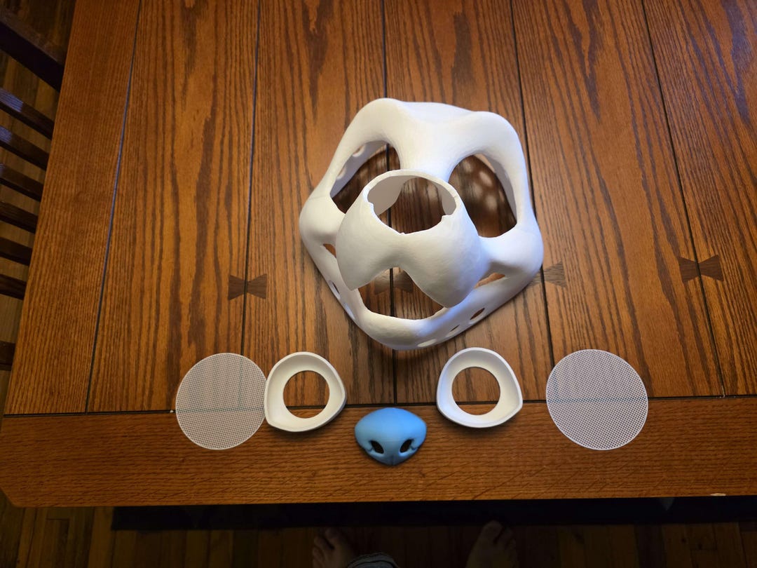 3D Printed Fursuit Head Base - Etsy UK