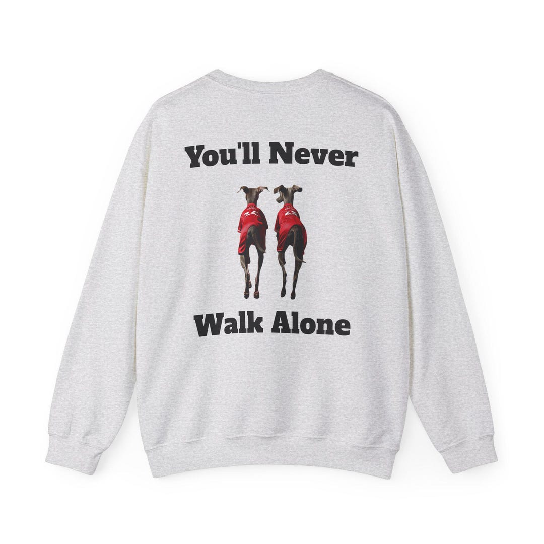 Pet Dog Sweatshirt - "you'll Never Walk Alone" Liverpool Slogan - Dog ...